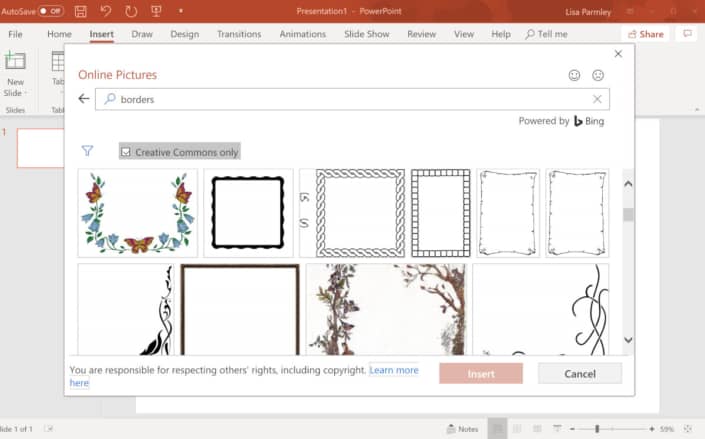 How to Add PowerPoint Borders to Your Presentation | Course Method