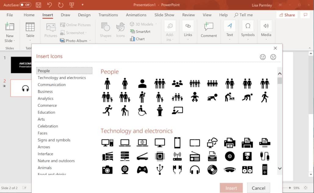 How to Insert a GIF into PowerPoint | Course Method