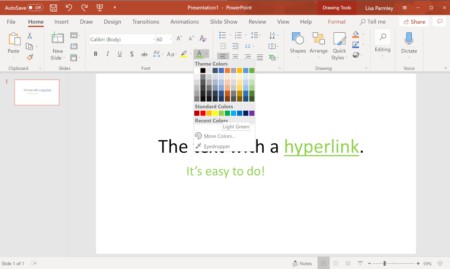 How to Change Hyperlink Color in PowerPoint | Course Method