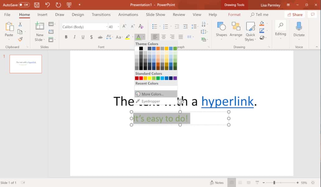 How to Change Hyperlink Color in PowerPoint | Course Method How to Change Hyperlink Color in PowerPoint | Course Method