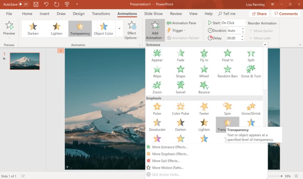 How to Make a Picture Transparent in PowerPoint | Course Method