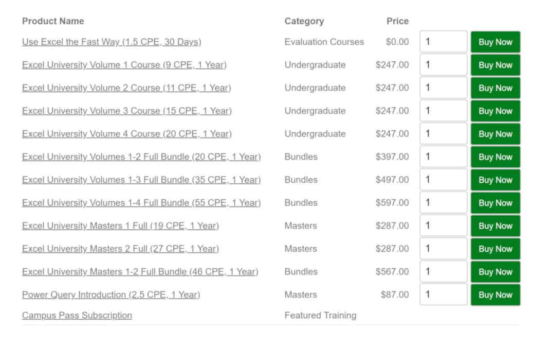 Lenning Built Excel University